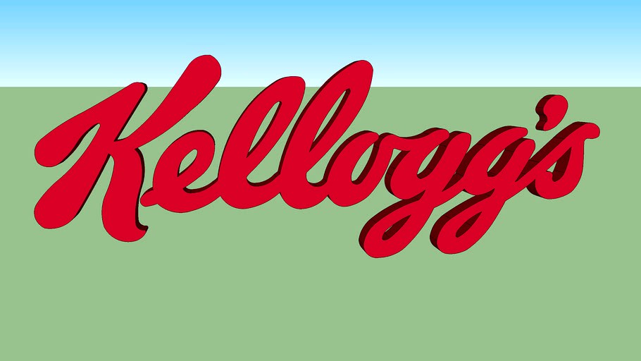 Kellogg's logo 3d model