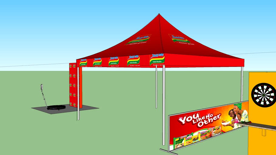 Experential Setup for Indomie Ghana- EVENT SETUP 3d model