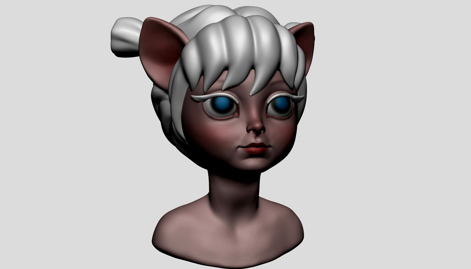 Stylized Female Head 06 3d model