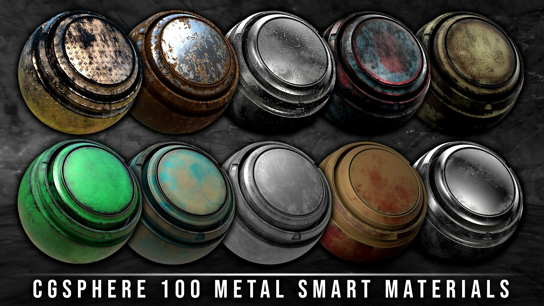 Metal Smart Materials Library ( Over 100 Types Of Metal Materials ) 3d ...