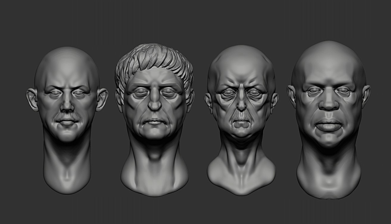 Heads BaseMesh 3d model