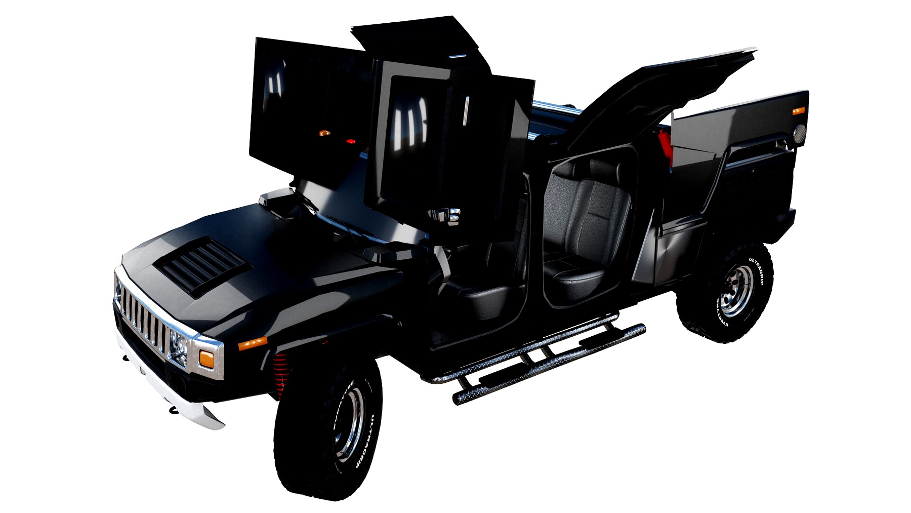 Hummer H3T 3d car model - Cinematic-Showcase