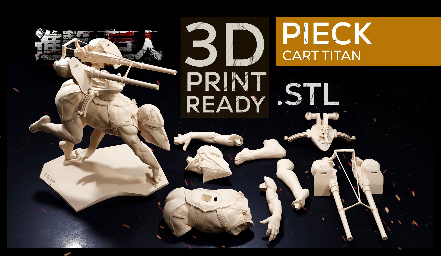 Pieck Cart Titan STL for 3D Print model