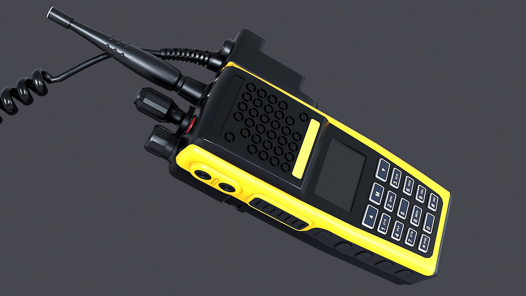 2 Way Radio for FIRE EMS 3d model