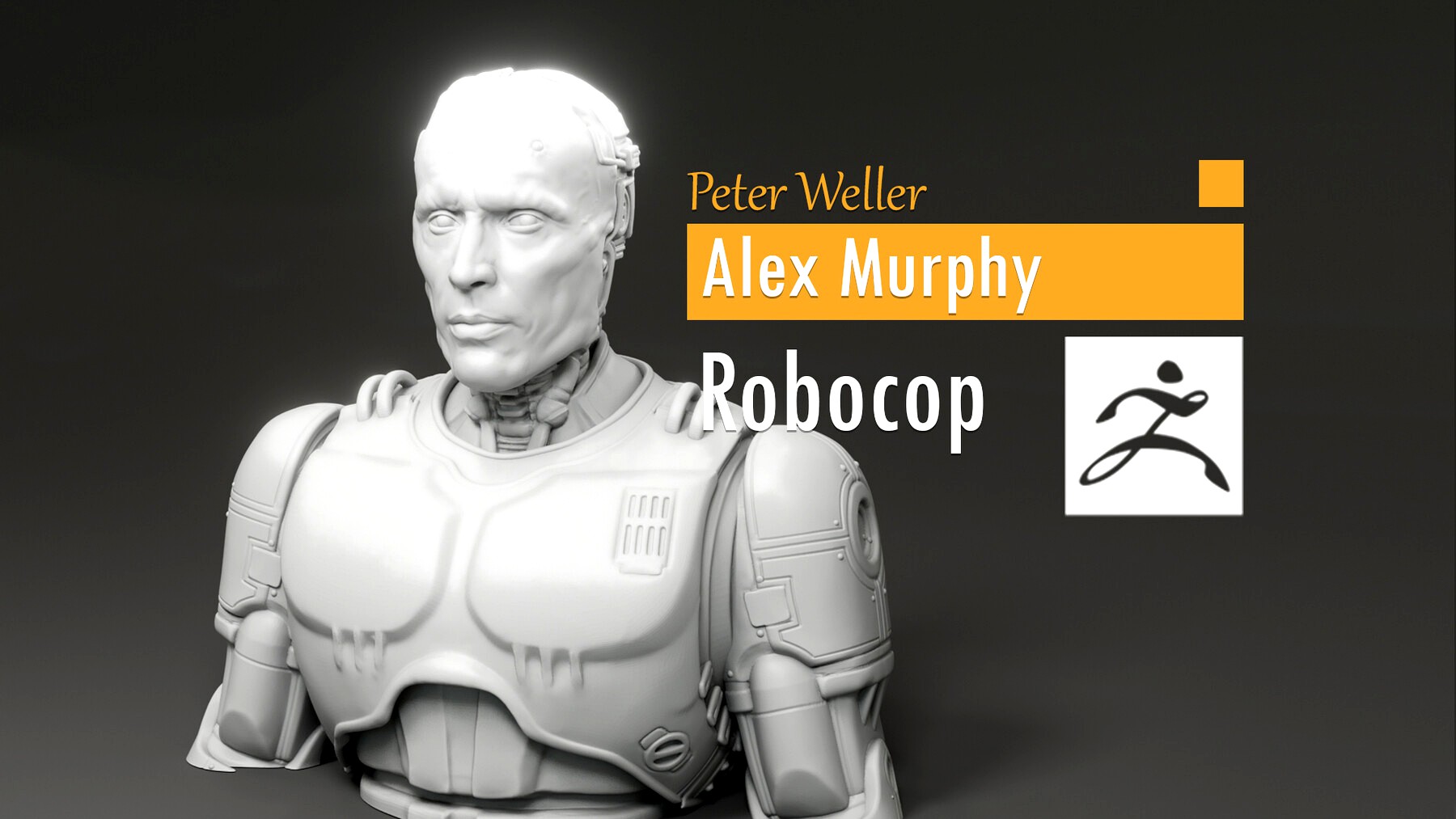 Peter Weller - Alex Murphy - Robocop 3d model