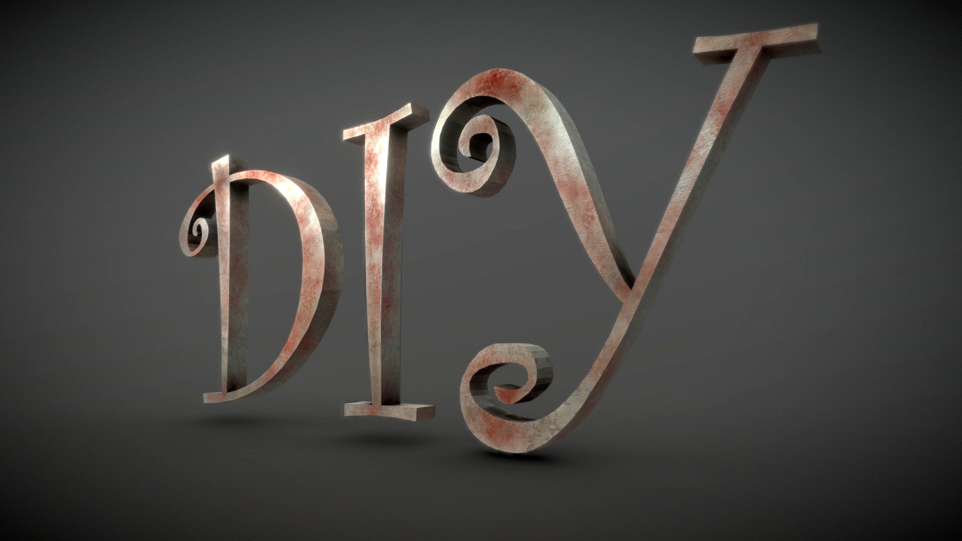 DIY Mural letters (3D printing STL enable) model