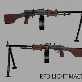 RPD light machine gun 3d model