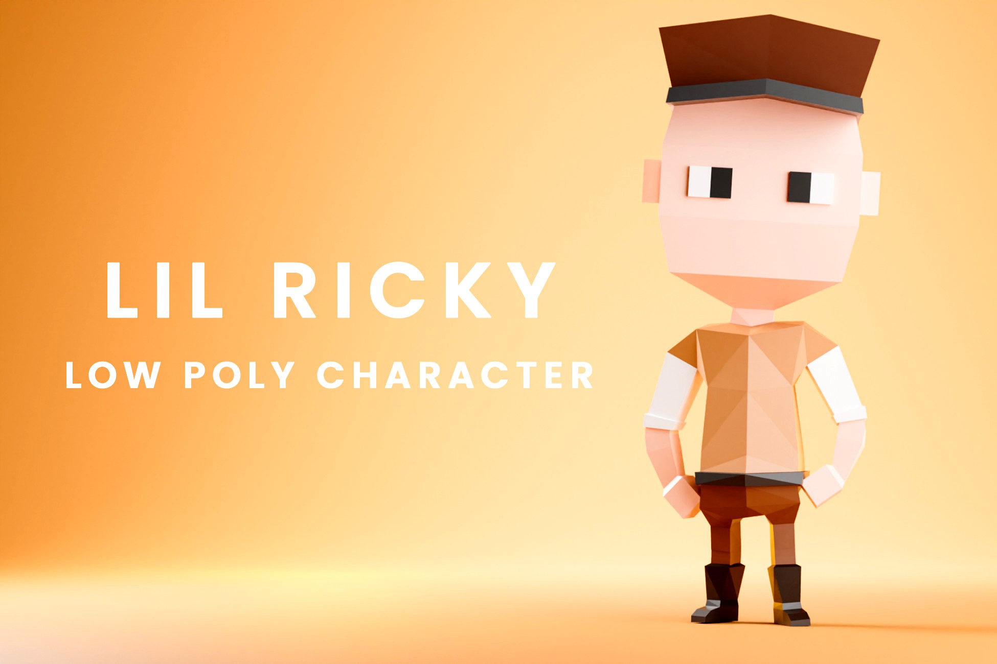 Lil Ricky - 3D Low Poly Character model