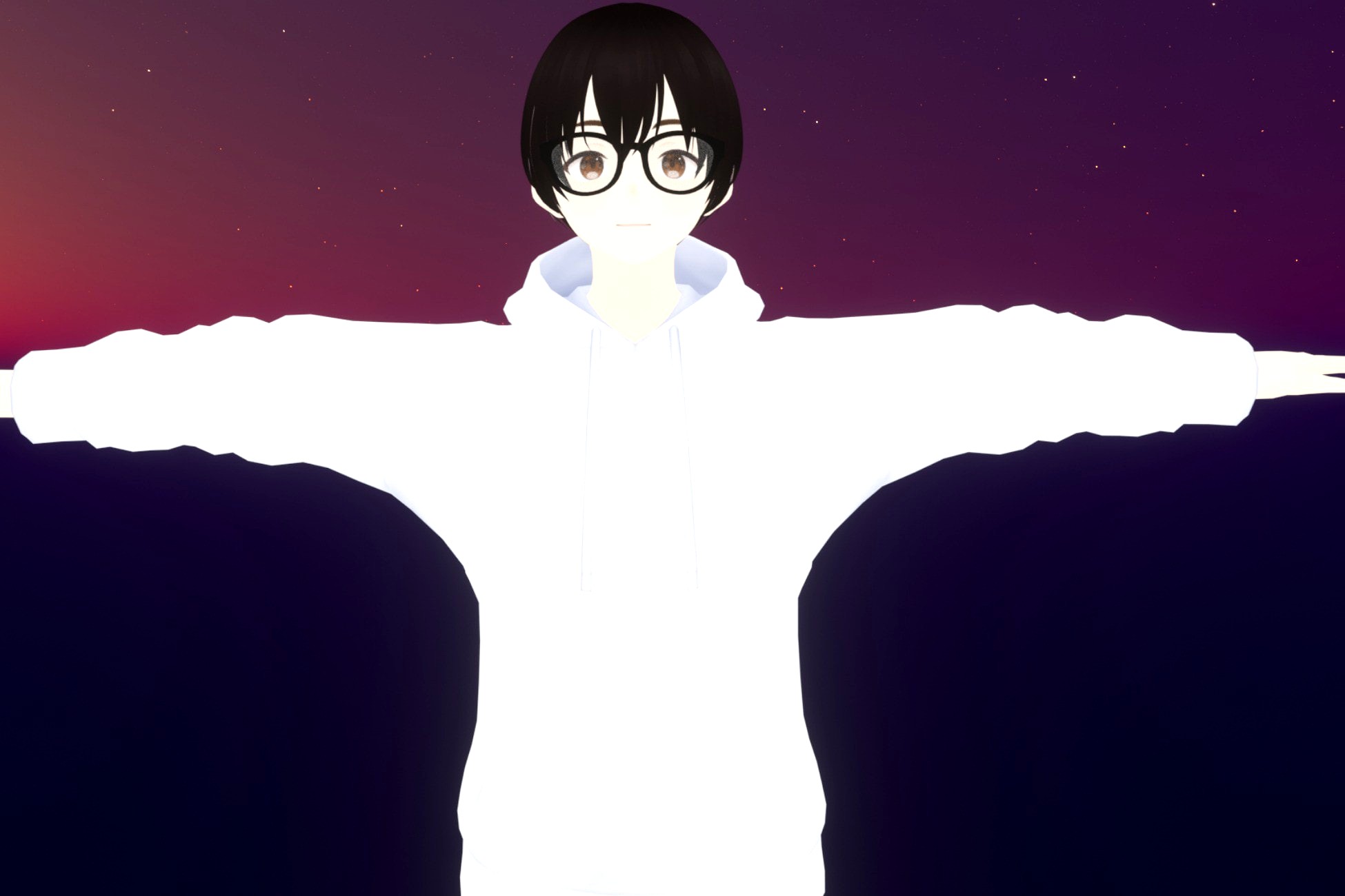 Cute Anime Boy Game Ready Low poly 3D model - Akira