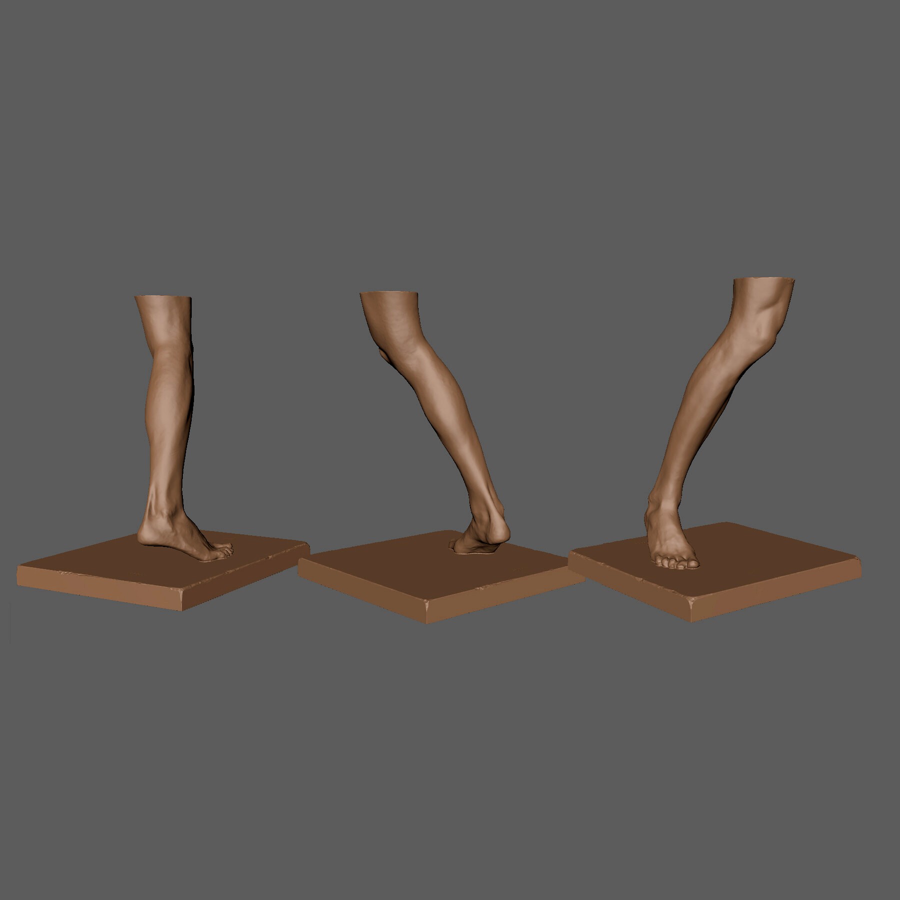 Leg statue model 3d