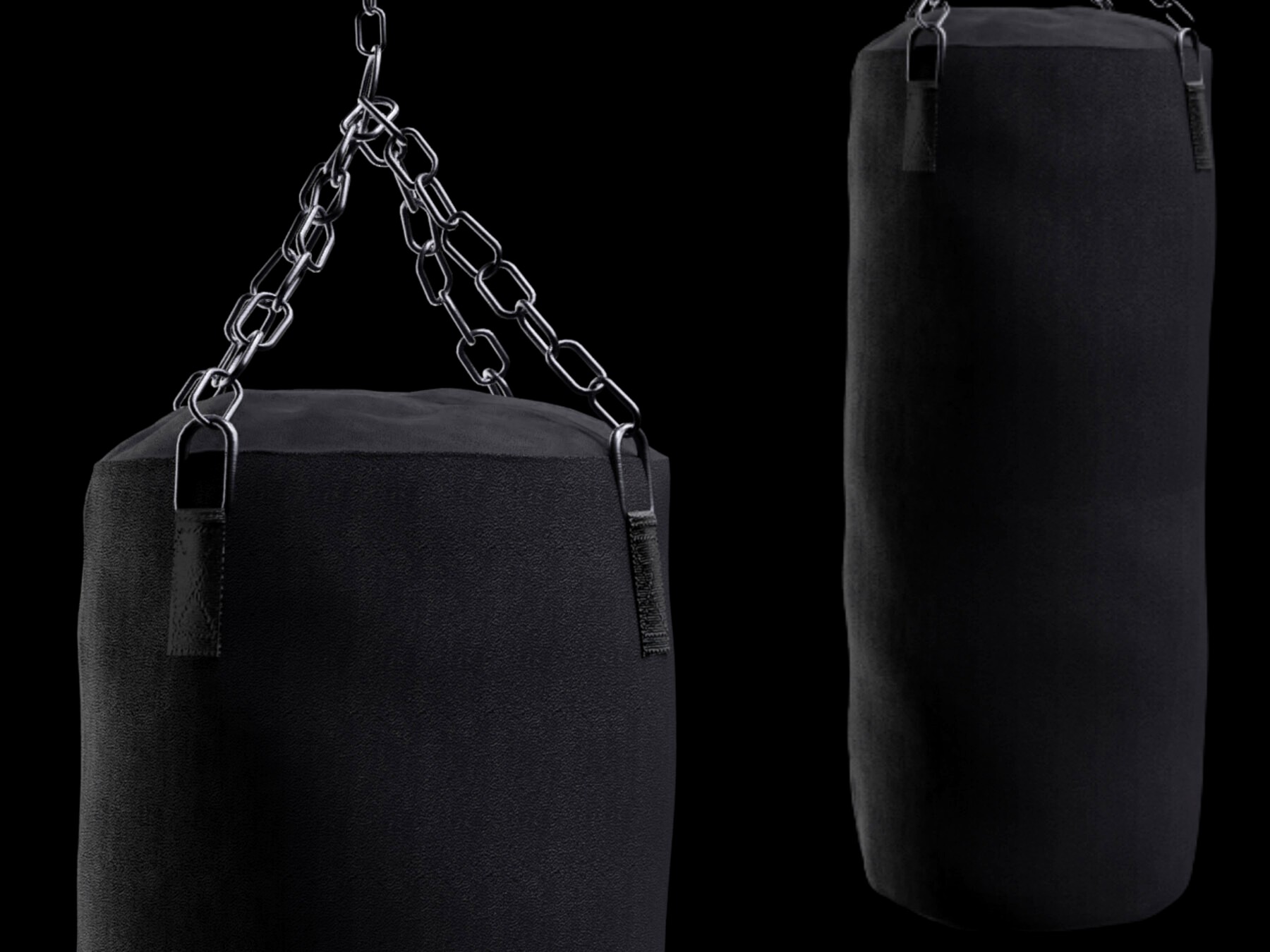 Leather Punching Bag Low-poly 3D model