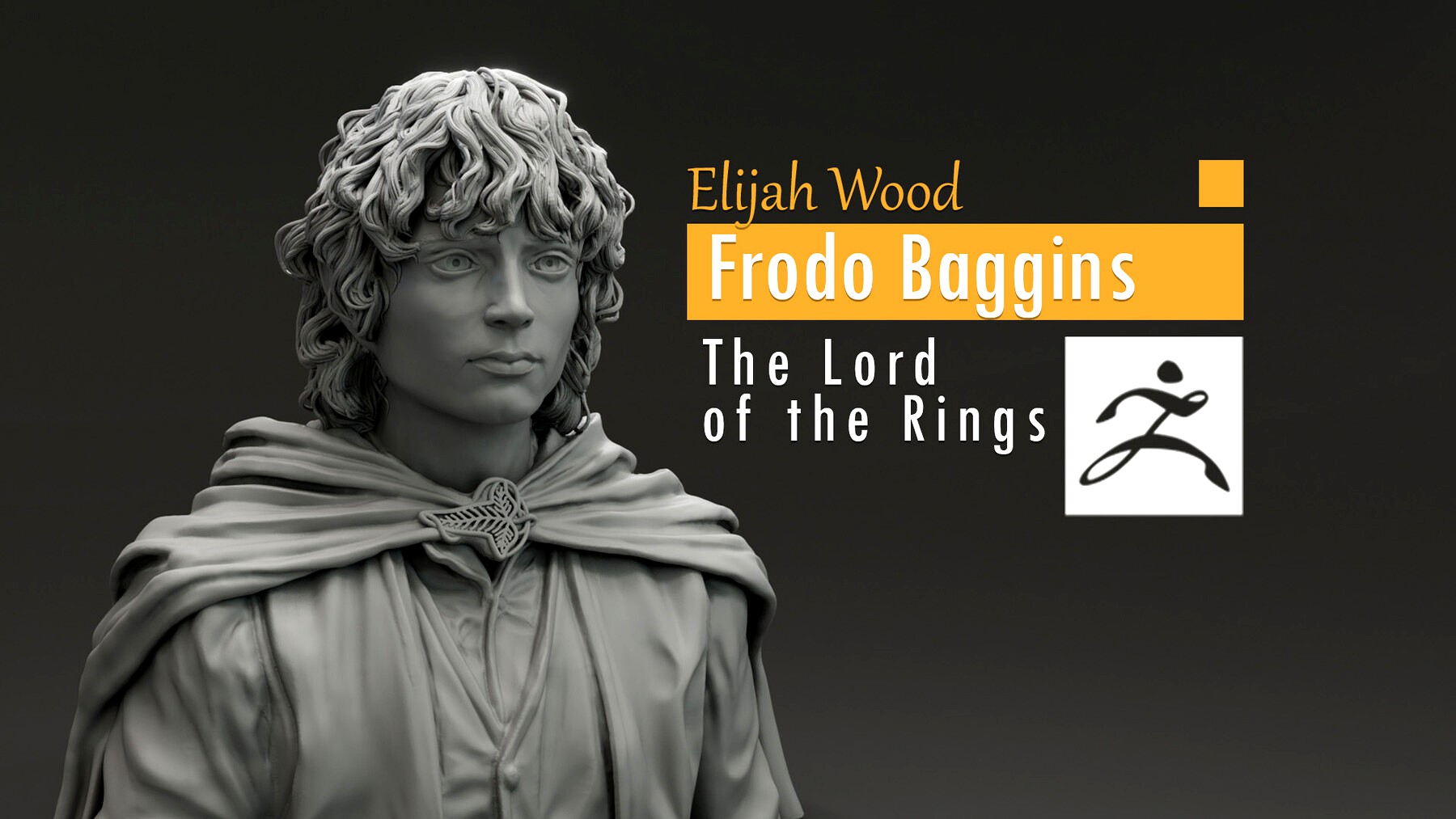 Elijah Wood - Frodo Baggins - The Lord of the Rings 3d model