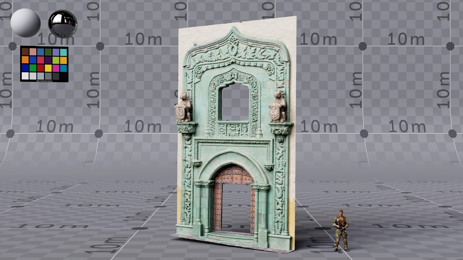 PALACE ENTRANCE scanned asset, high quality, render ready – 4K + 8K ...