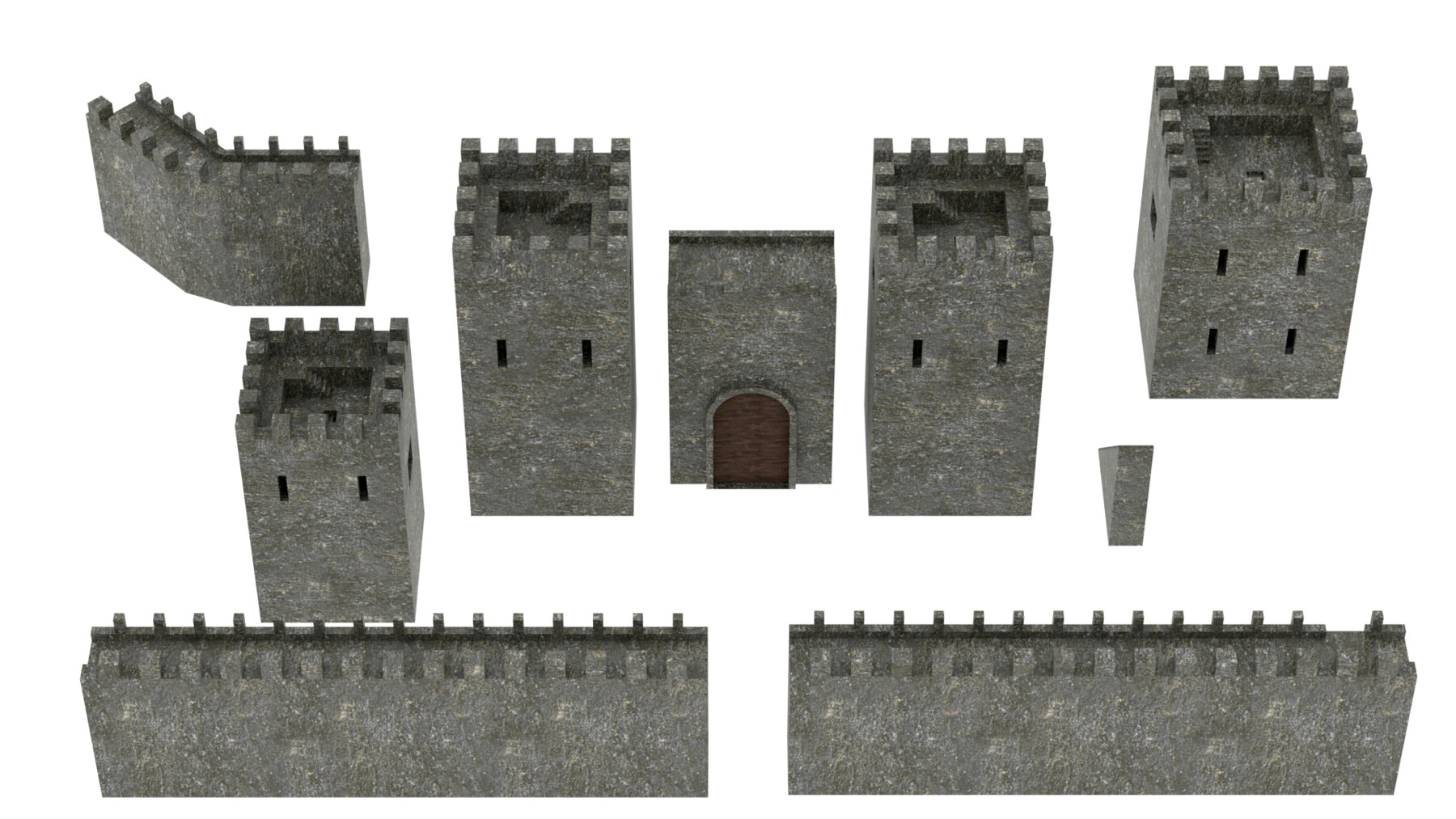 Medieval Castle Pack 3D model