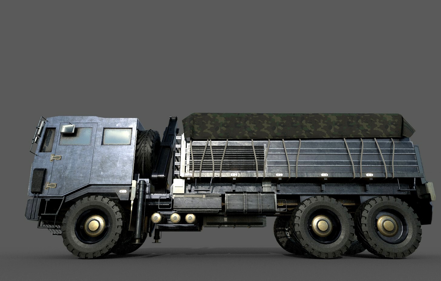 Indian Army Military Truck 3d model