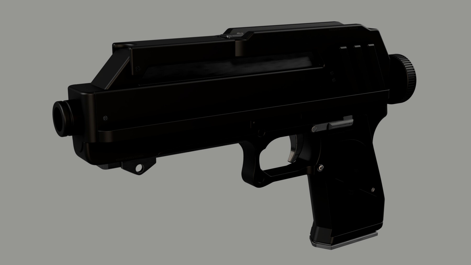 DC-17 Blaster Pistol (Long and Short Versions) - 3D Print .STL File model