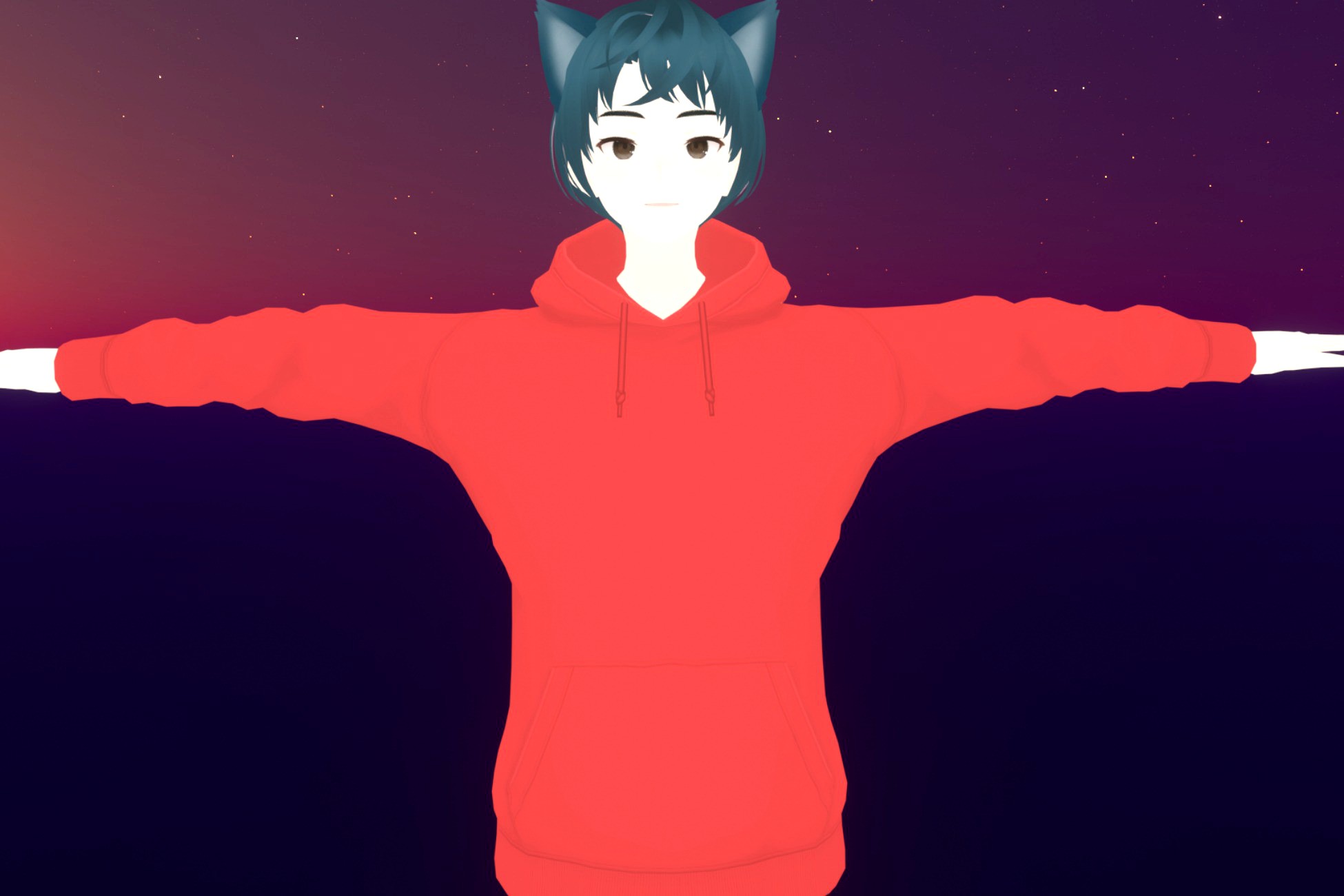 Cute Anime Boy Game Ready Low poly 3D model - Yuki