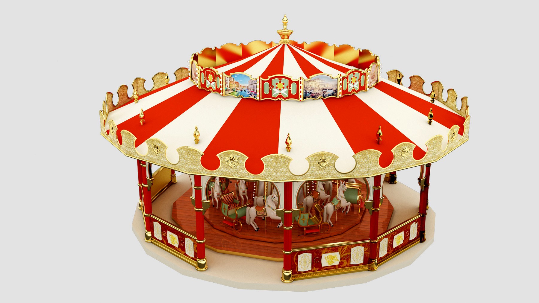 carousel 3d model