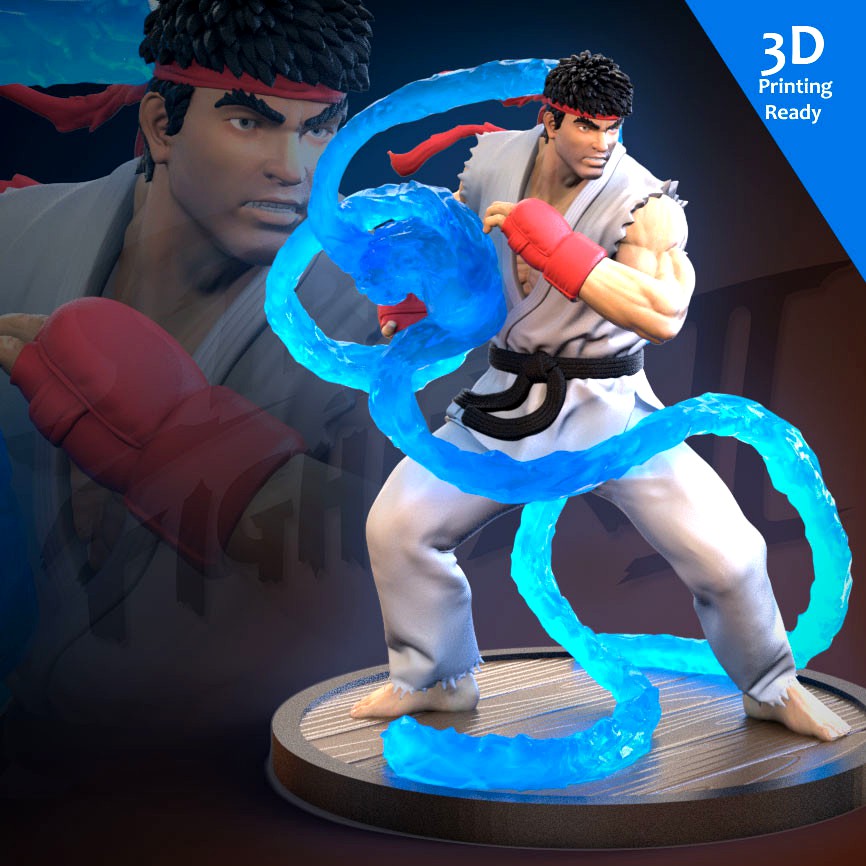 Ryu 3D Printing Ready (Fan art) model