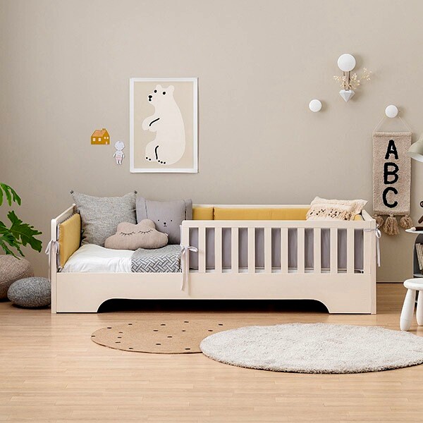 Coco Scandic solid wood low-rise baby cot day bed 3d model