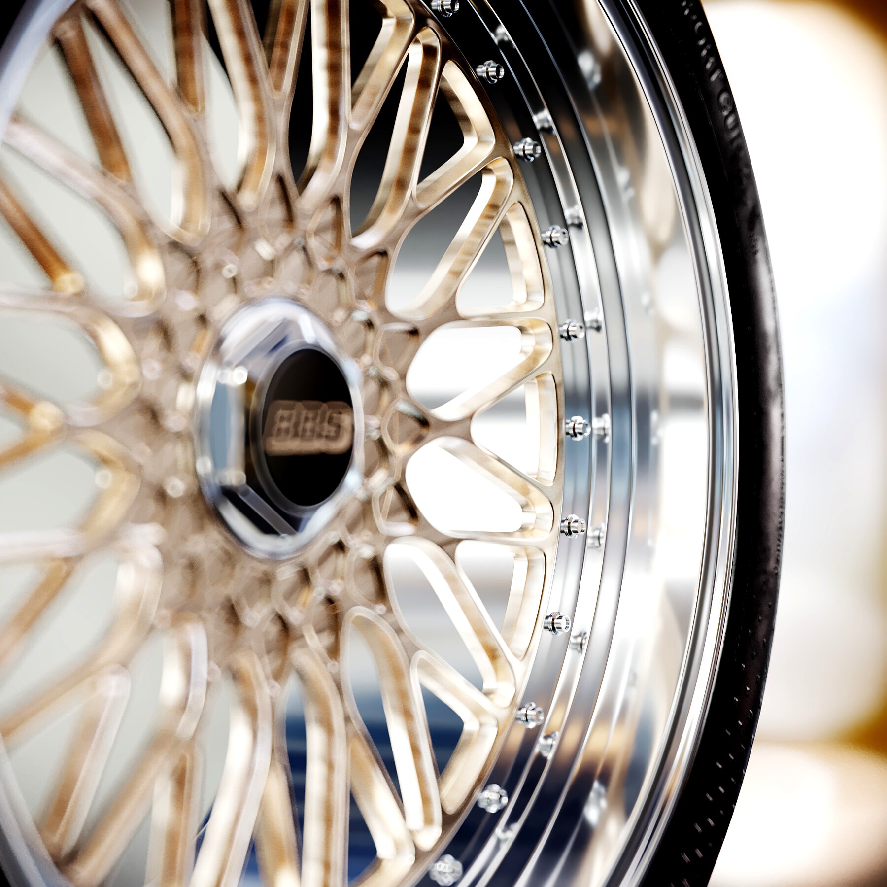 BBS SuperRS Wheels Free 3D Model