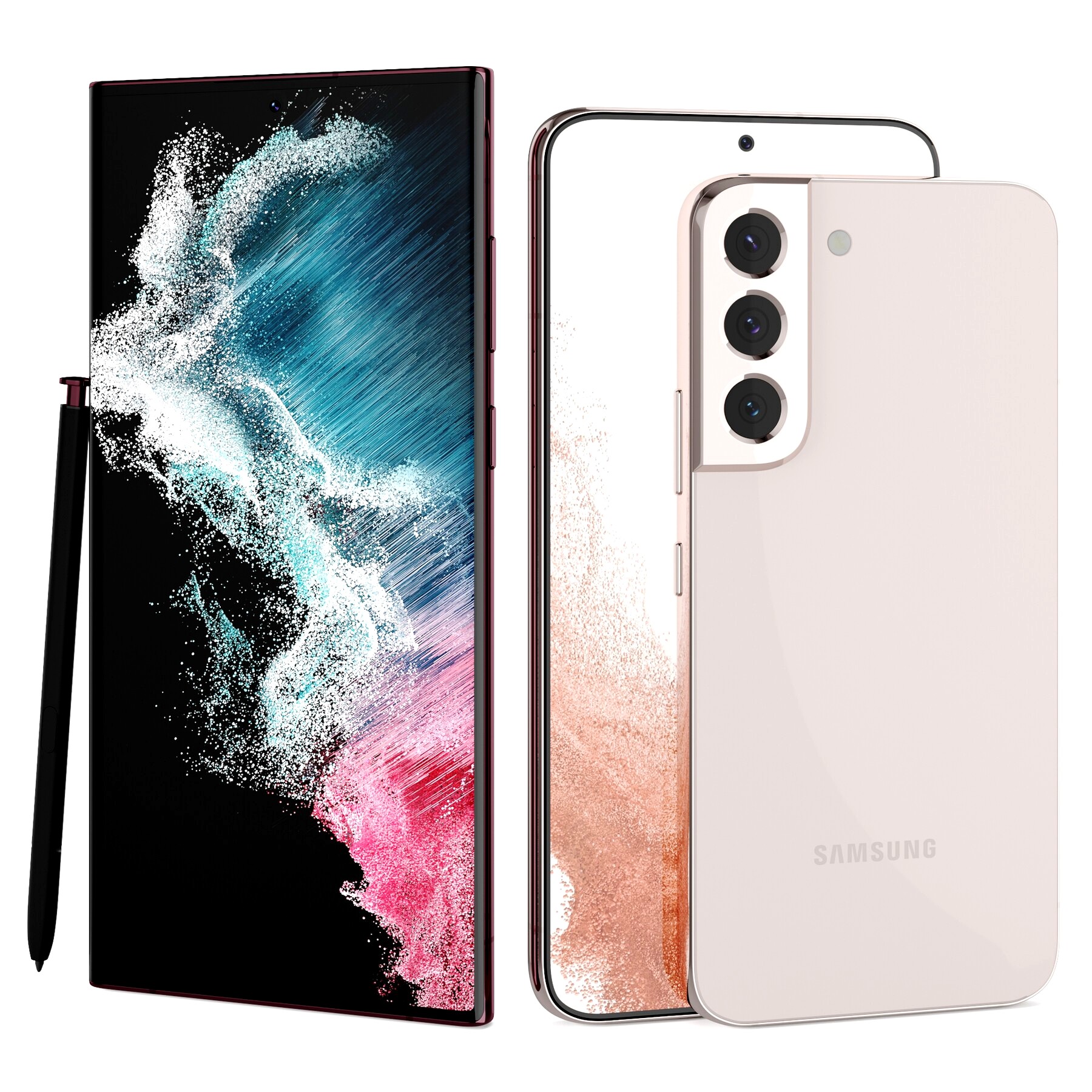 Samsung Galaxy S22 Plus and S22 Ultra 3d model