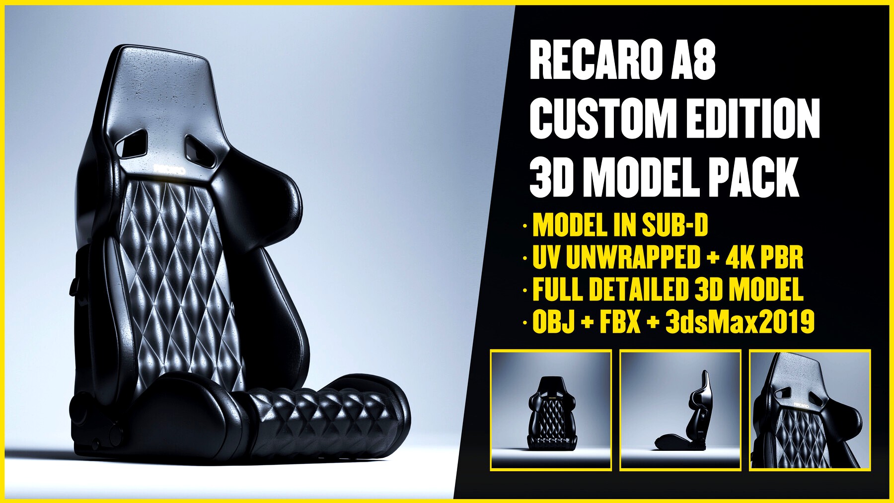 Recaro A8 Custom Edition 3D Model