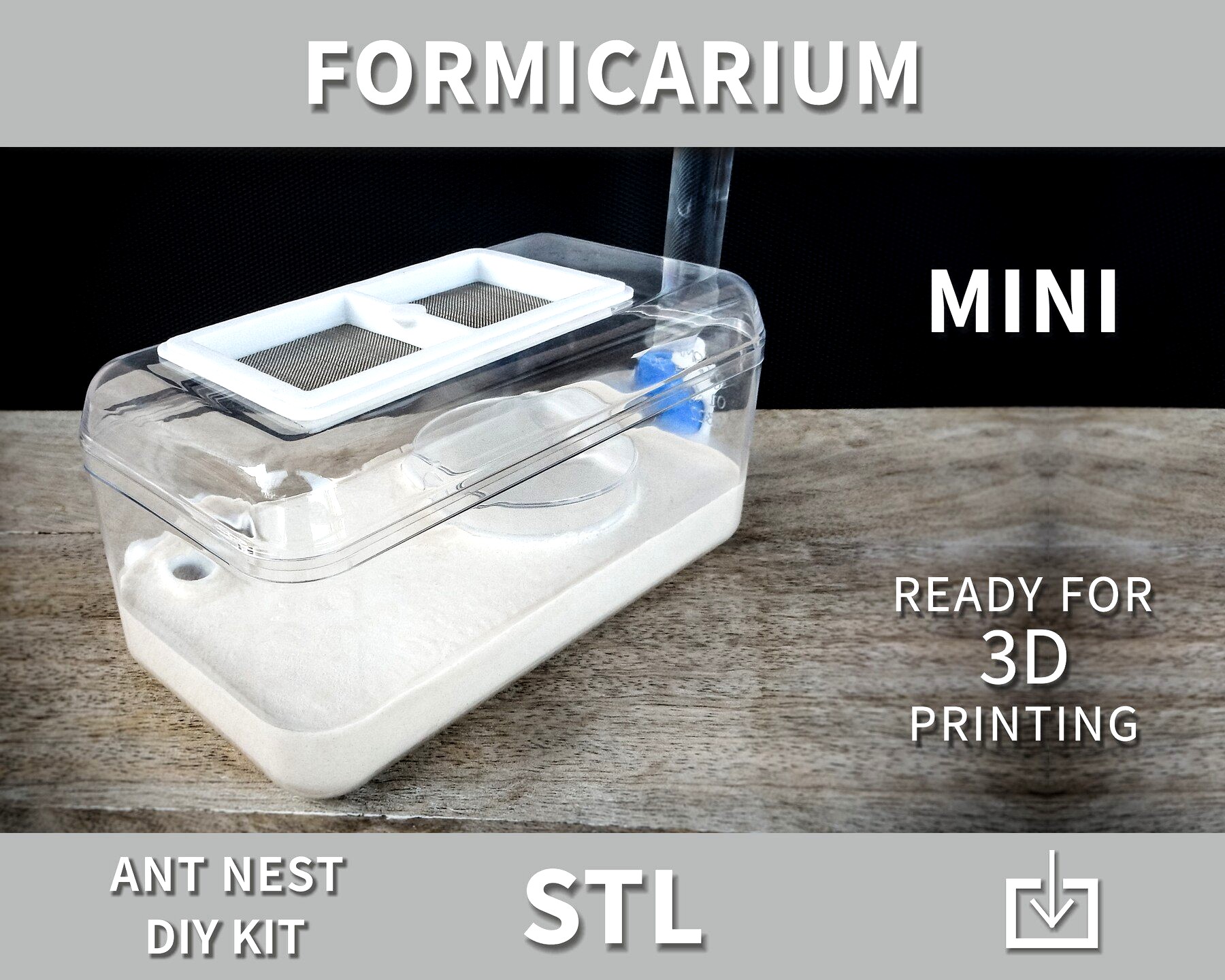 3D model Ant Nest formicarium BF7 mini DIY auto wet for ant outworld ...