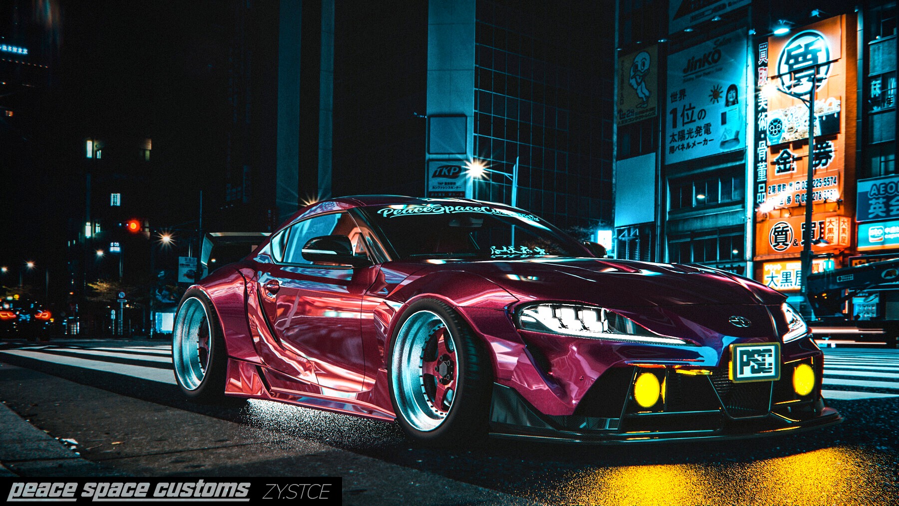 Toyota Supra A90 "Wangan" Custom 3d model