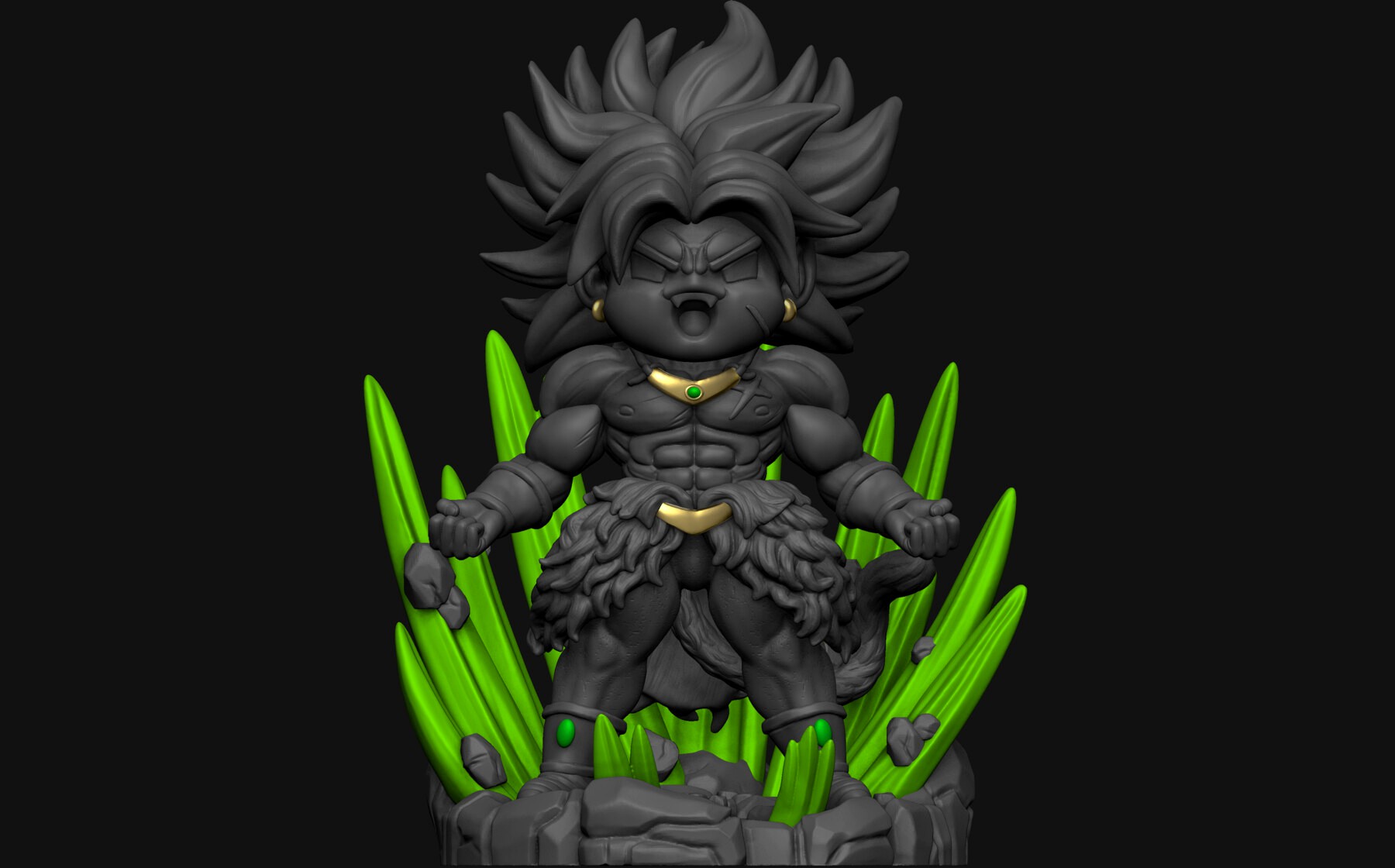 BROLY chibi 3d model