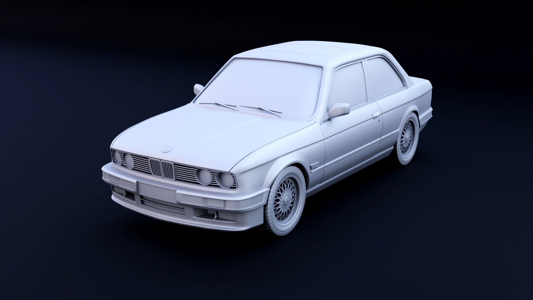 2-door BMW E30 stl for 3D printing model