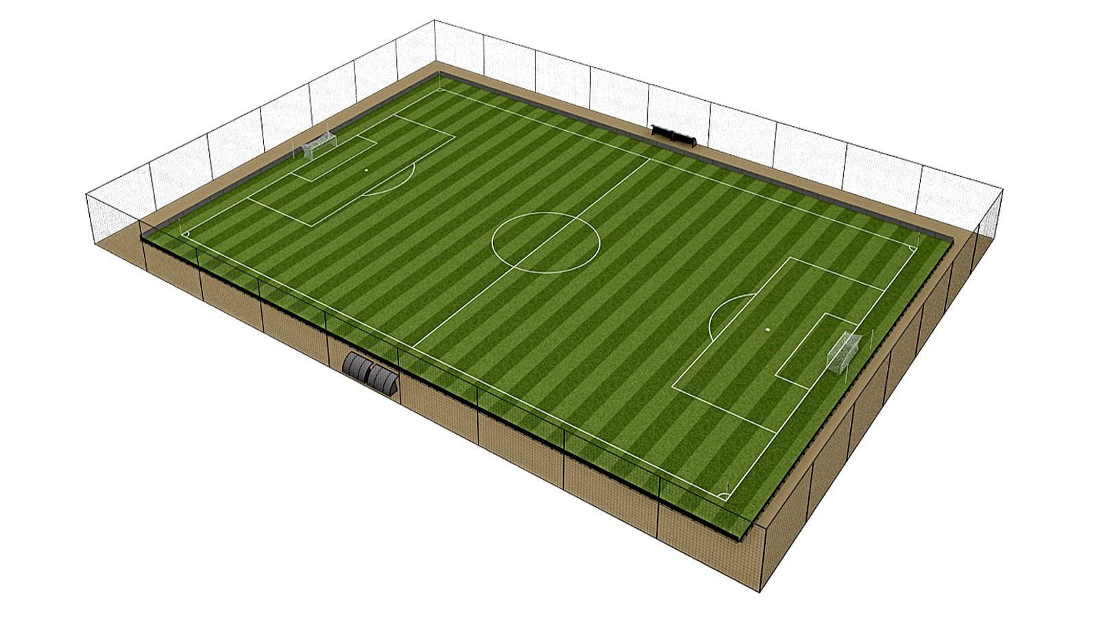 Football Field Pack 3d model