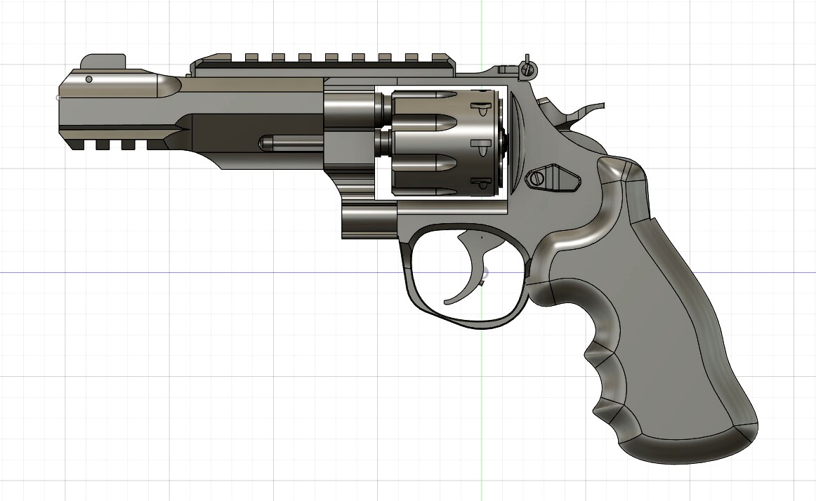 [CAD] R8 Revolver 3d model