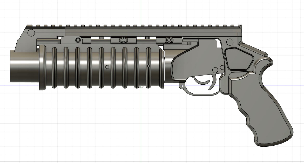 [CAD] M203 Pistol 3d model