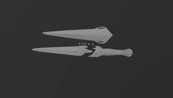 Galadriel Dagger from Lord of the Rings Rings of power | 3D model