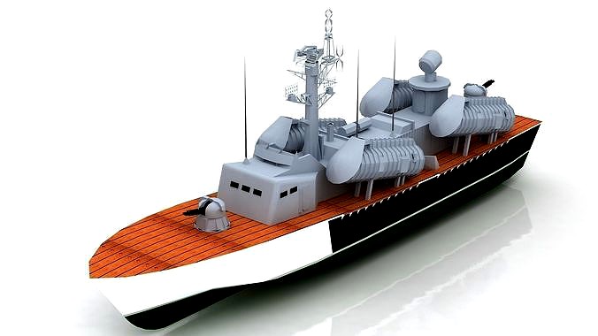 P205 Osa class missile boat 3D model