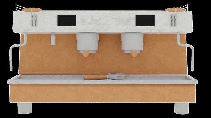 Double headed Espresso Machine 3d model