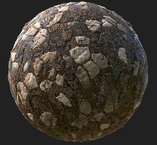 Mud texture 3d model