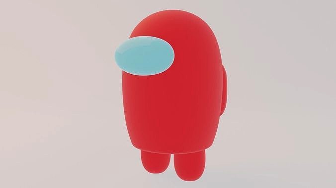 Among Us Red 3d model