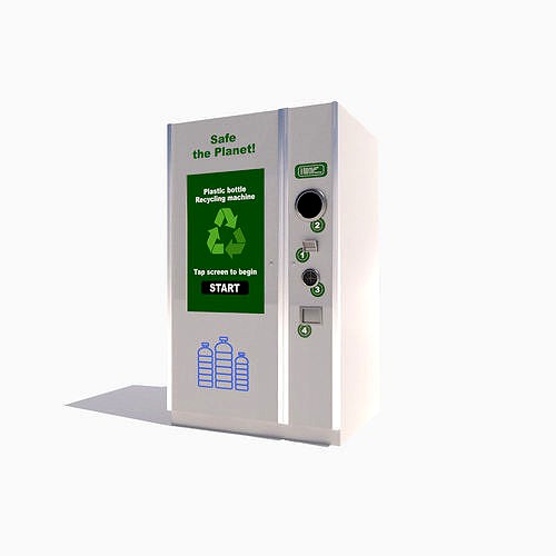 Reverse Vending Machine for Plastic Bottles 3d model