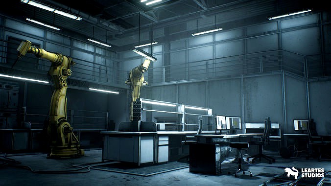 Sci-Fi Laboratory Environment 3d model