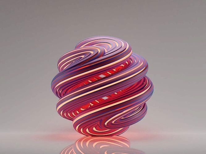 3D Abstract Sphere model