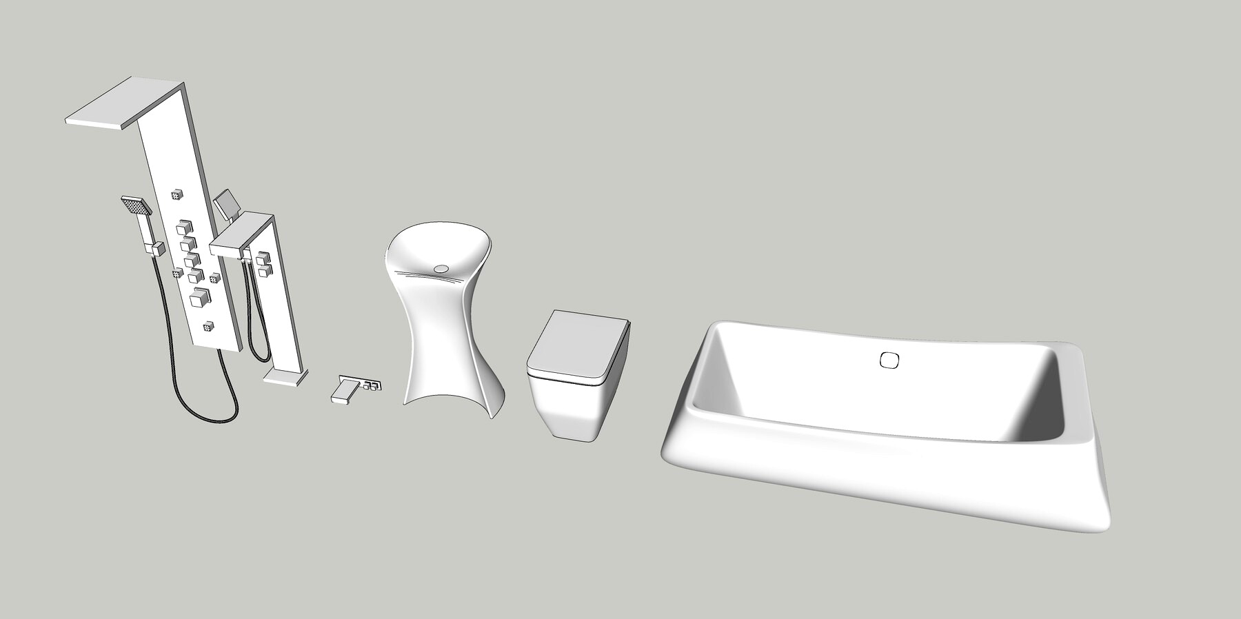 WC Collection 01 - Sketchup Vray 3d model