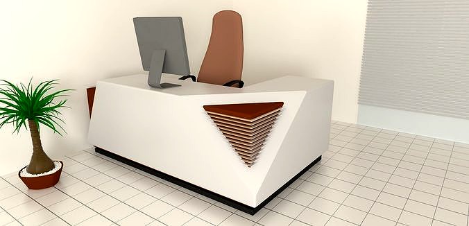 Reception Table 06 3d model