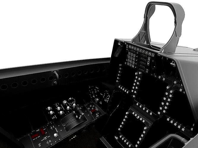 F-22 Raptor Cockpit 3d model