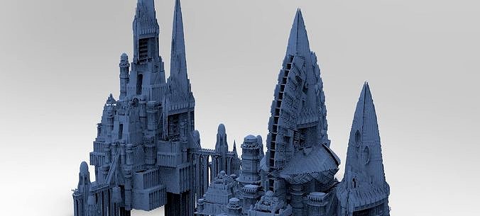 Wizards Keep Tall Towers 3d model