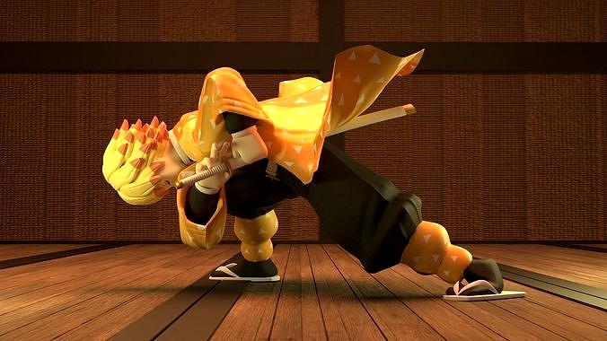 Zenitsu Agatsuma 3D Model