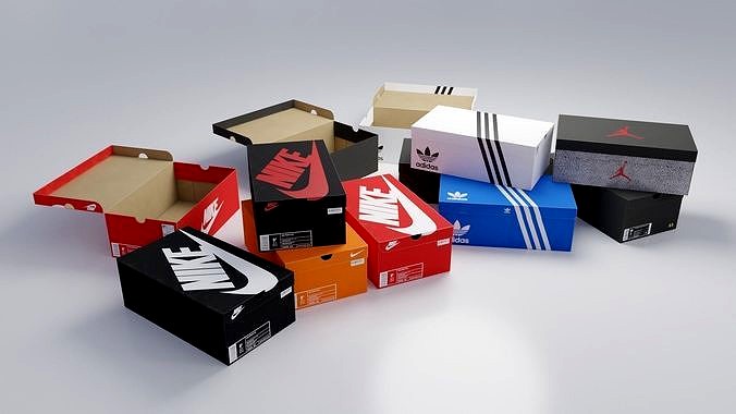 Ultimate Shoe Box Set with 4K Textures 3d model