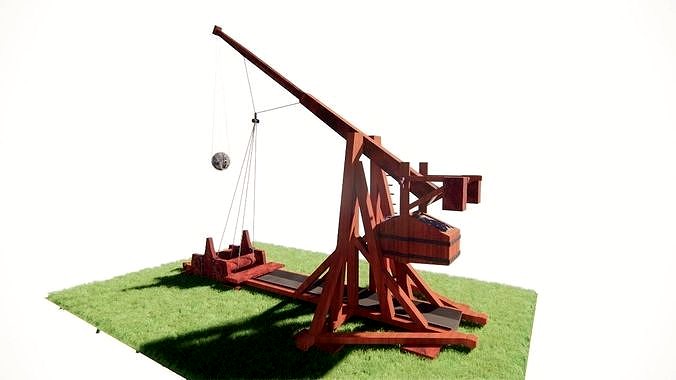 catapult-MEDIEVAL Trebuchet 3d model