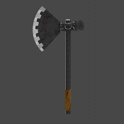 Apocalypse Axe high-poly 3d model